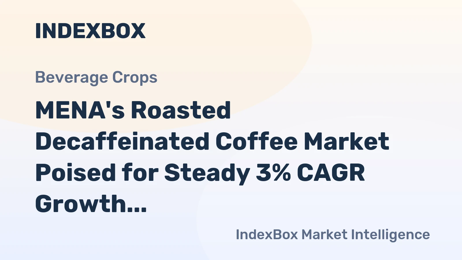 MENA's Roasted Decaffeinated Coffee Market Poised for Steady 3% CAGR Growth Through 2035