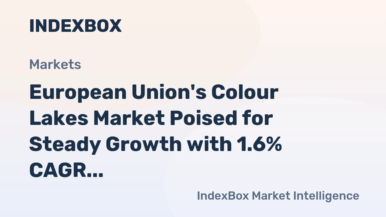 European Union's Colour Lakes Market Poised for Steady Growth with 1.6% CAGR Through 2035