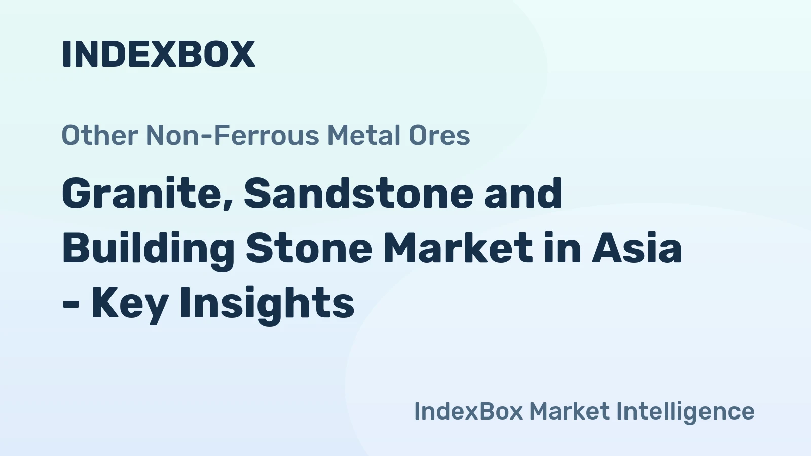 Granite, Sandstone and Building Stone Market in Asia - Key Insights