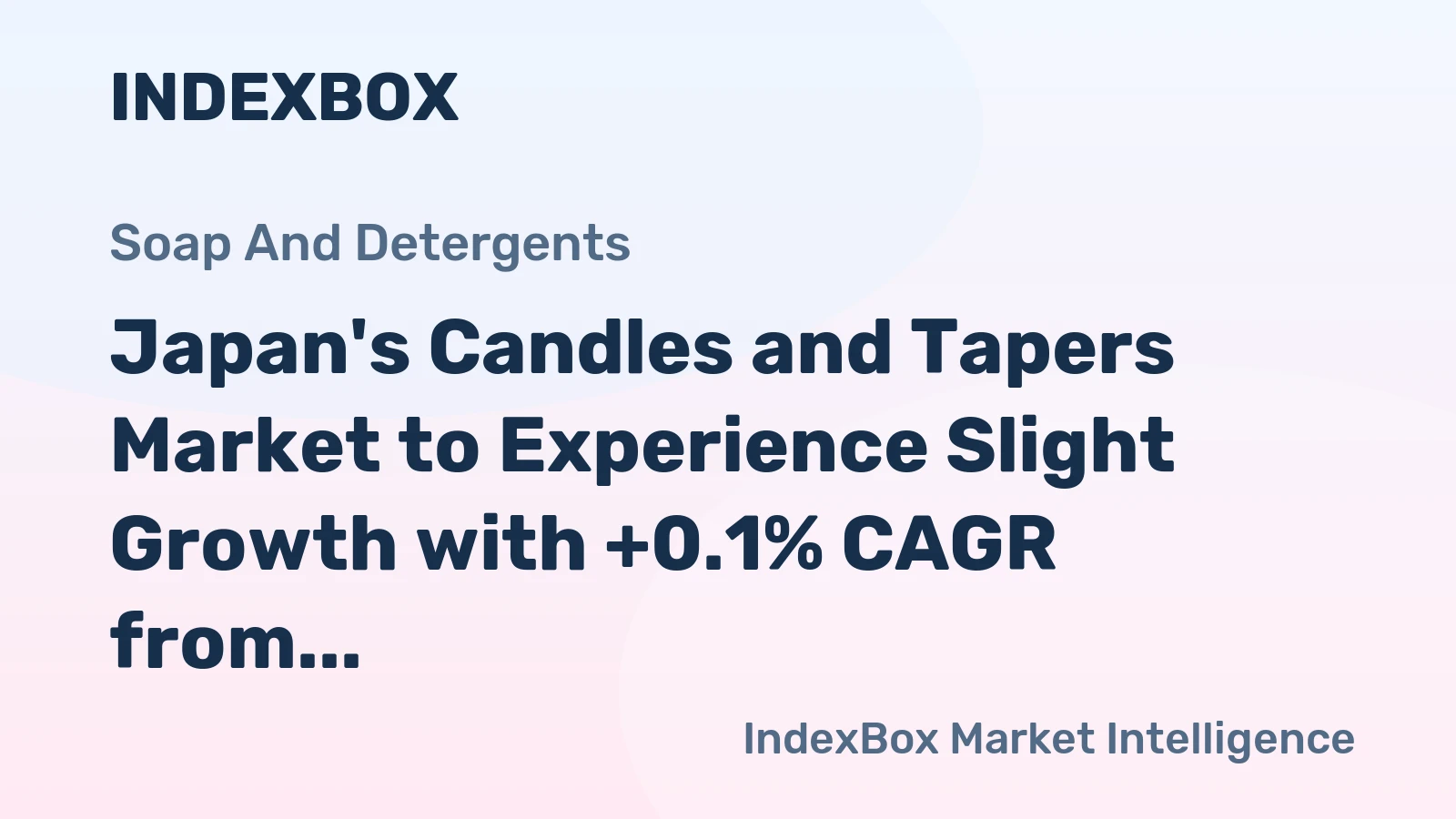 Japan's Candles and Tapers Market to Experience Slight Growth with +0.1% CAGR from 2024 to 2035