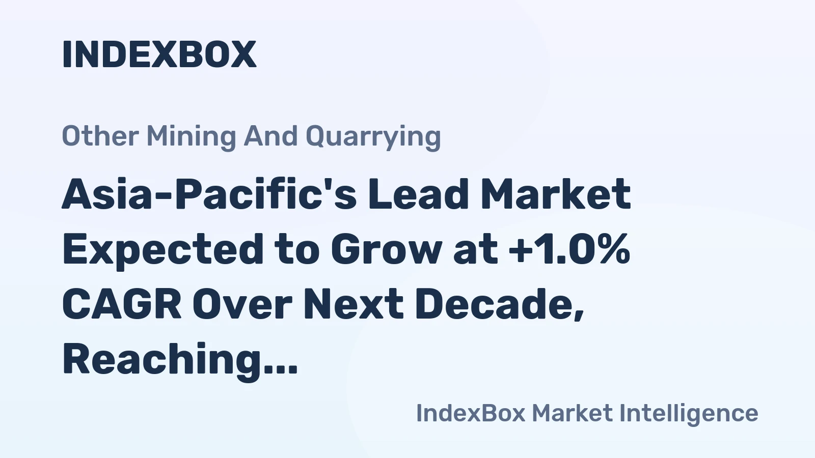 Asia-Pacific's Lead Market Expected to Grow at +1.0% CAGR Over Next Decade, Reaching 10M Tons by 2035