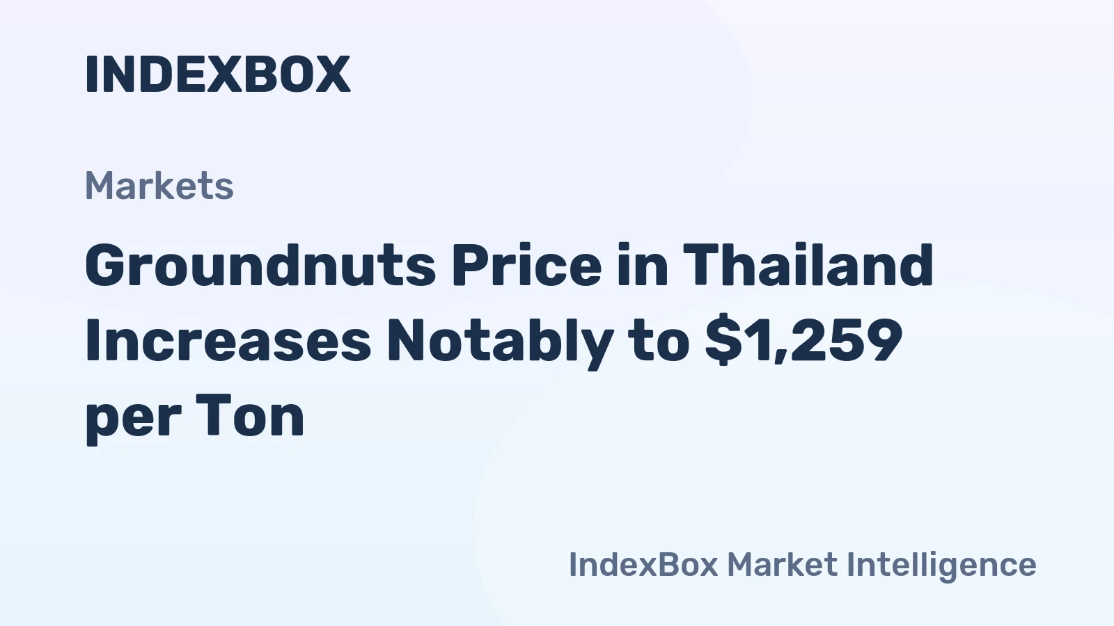 Groundnuts Price in Thailand Increases Notably to $1,259 per Ton
