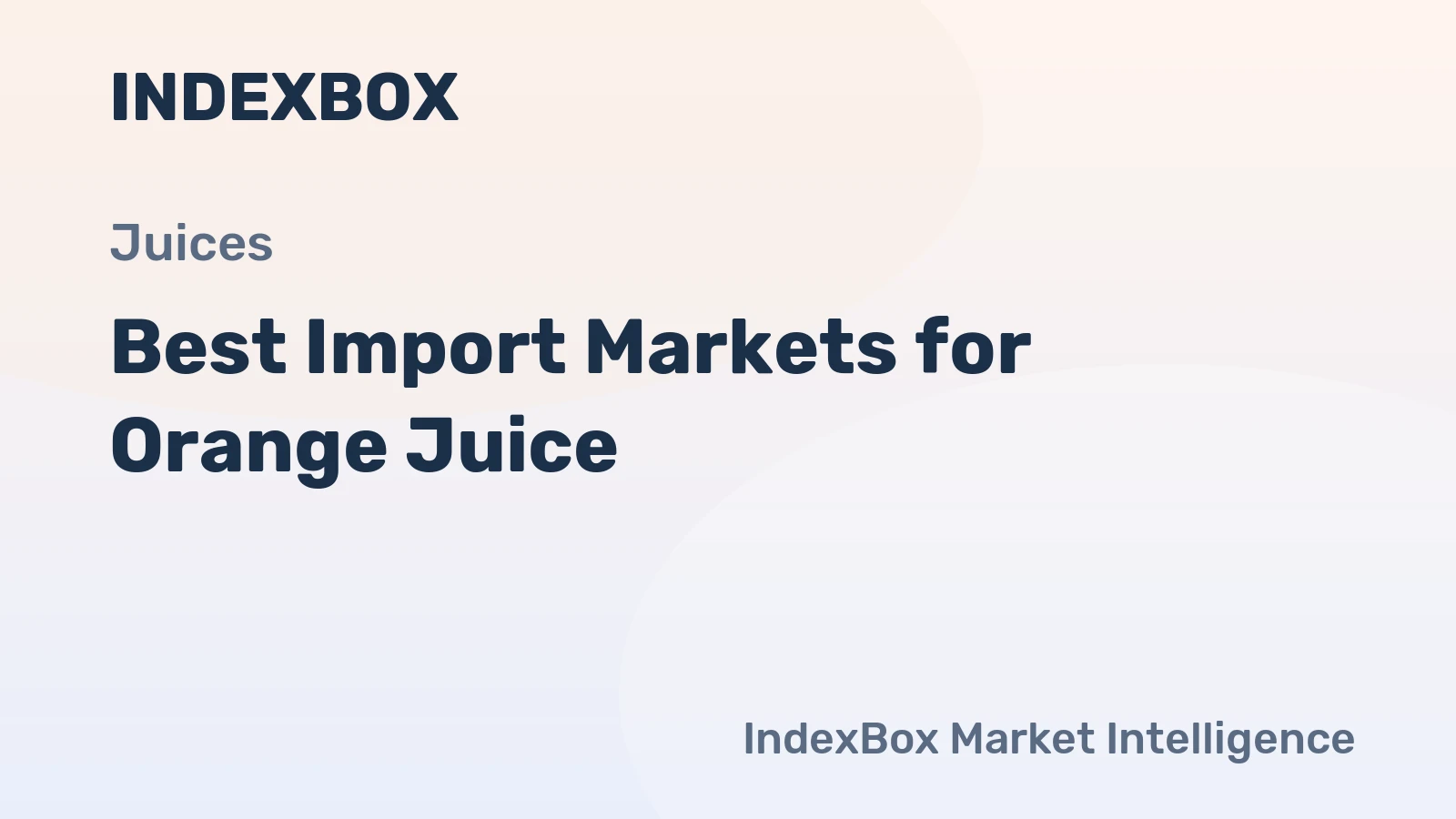 Best Import Markets for Orange Juice