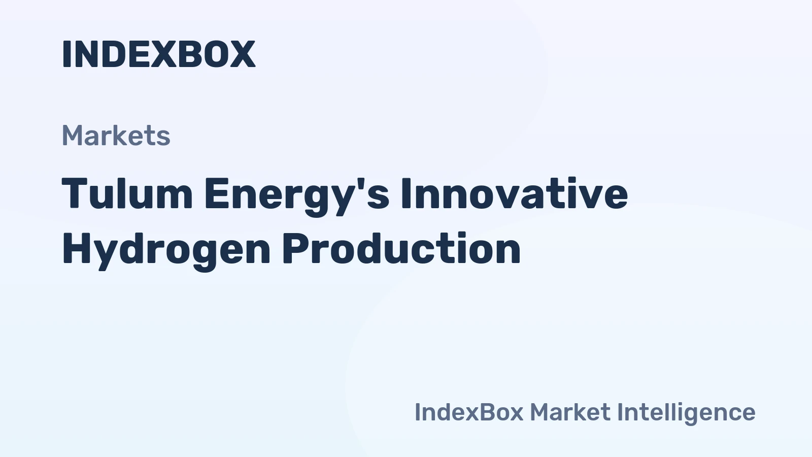Tulum Energy's Innovative Hydrogen Production