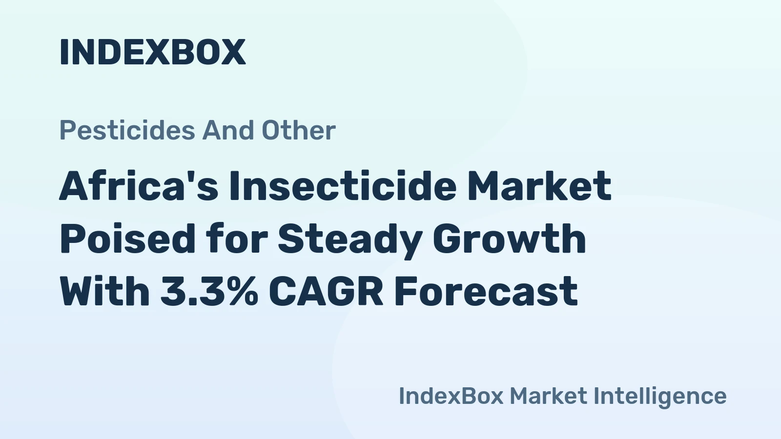 Africa's Insecticide Market Poised for Steady Growth With 3.3% CAGR Forecast