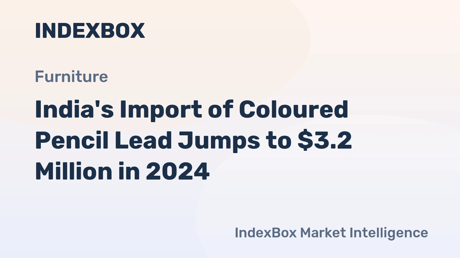 India's Import of Coloured Pencil Lead Jumps to $3.2 Million in 2024