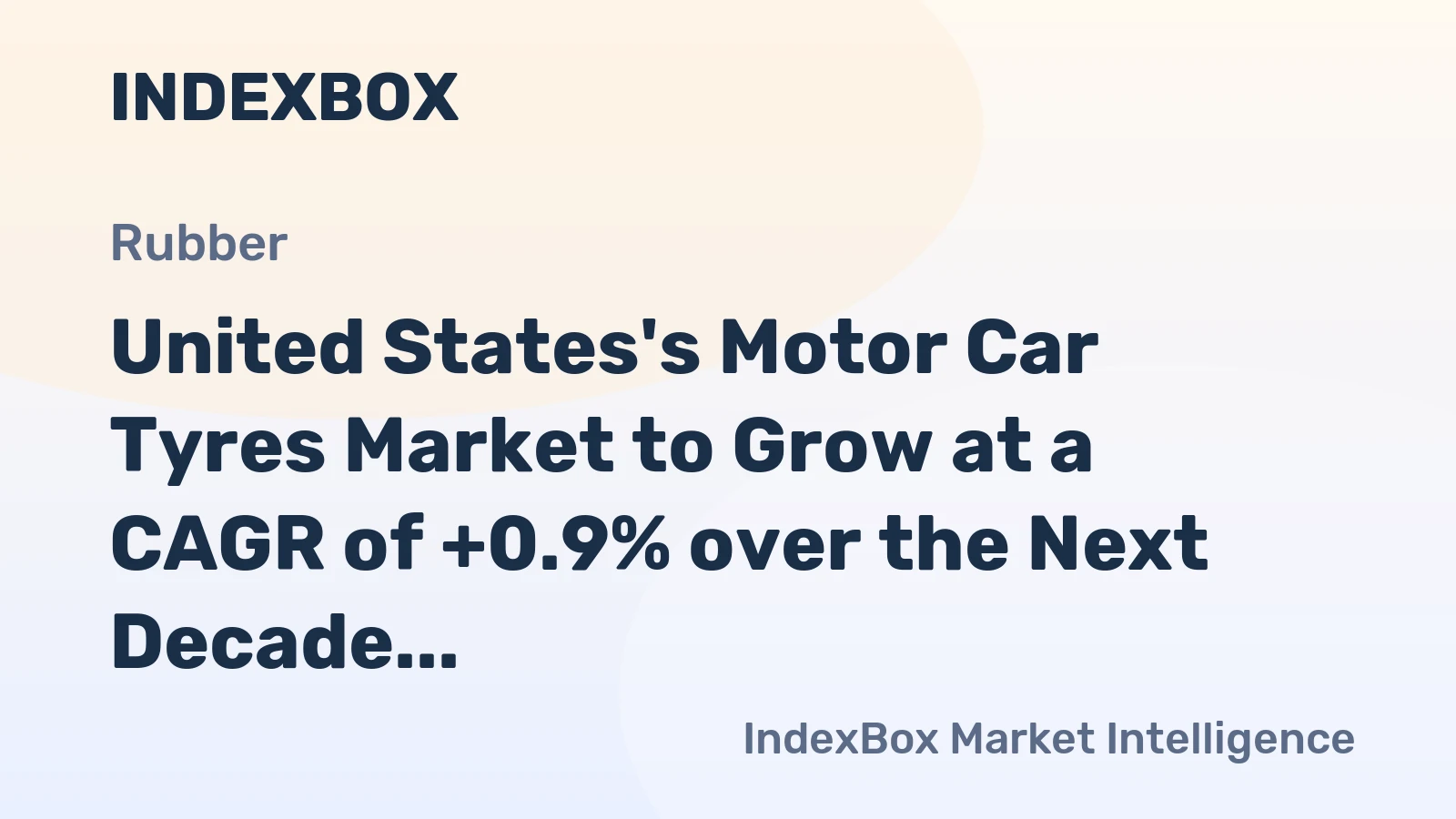 United States's Motor Car Tyres Market to Grow at a CAGR of +0.9% over the Next Decade
