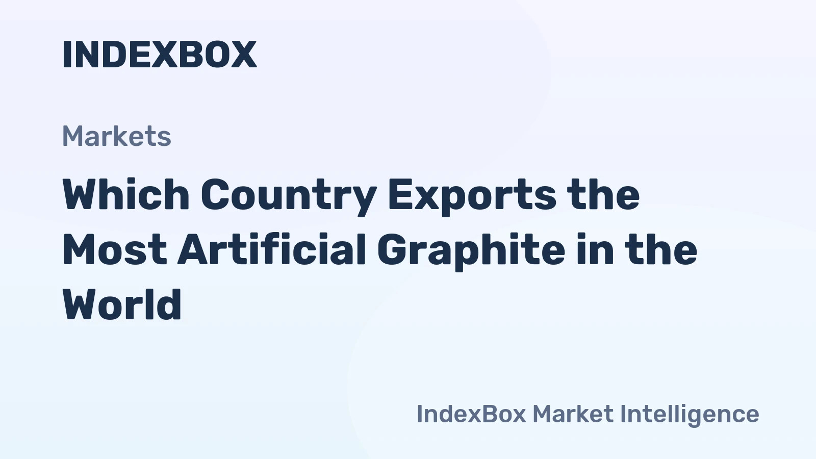 Which Country Exports the Most Artificial Graphite in the World?