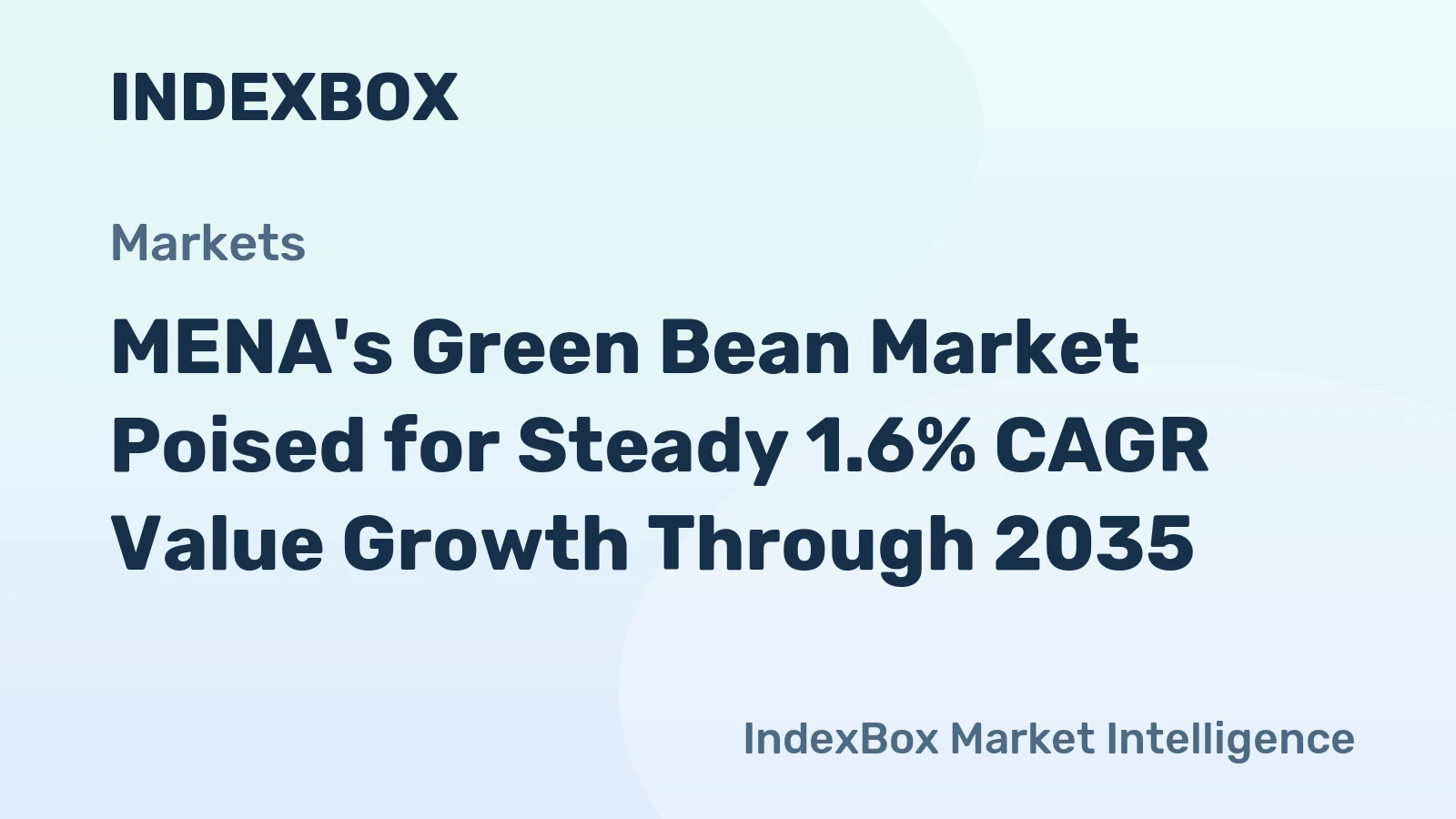 MENA's Green Bean Market Poised for Steady 1.6% CAGR Value Growth Through 2035