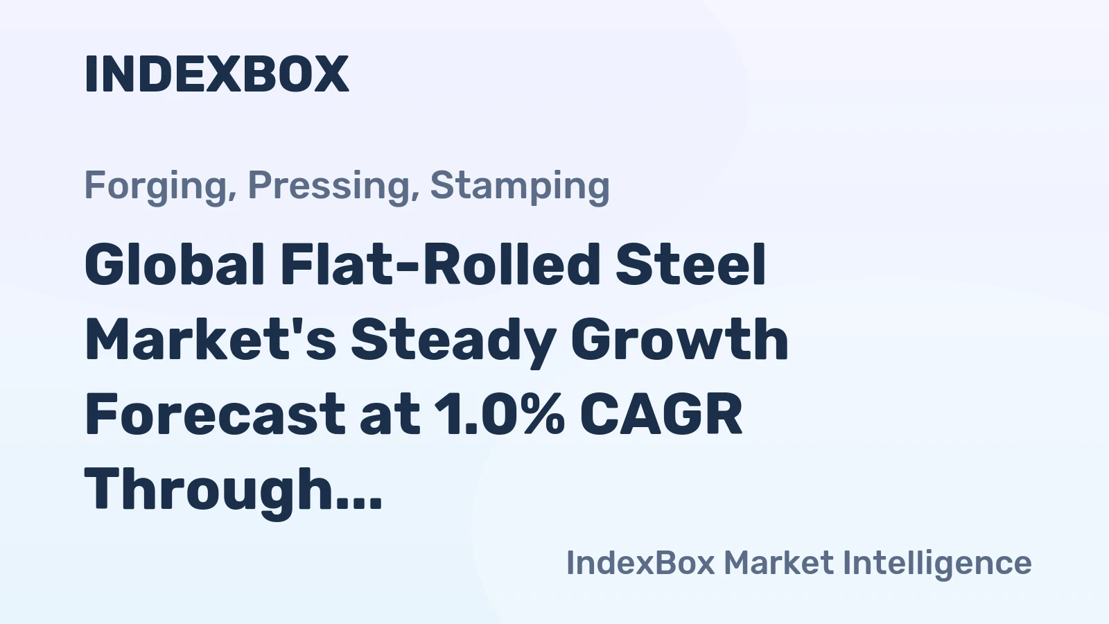 Global Flat-Rolled Steel Market's Steady Growth Forecast at 1.0% CAGR Through 2035