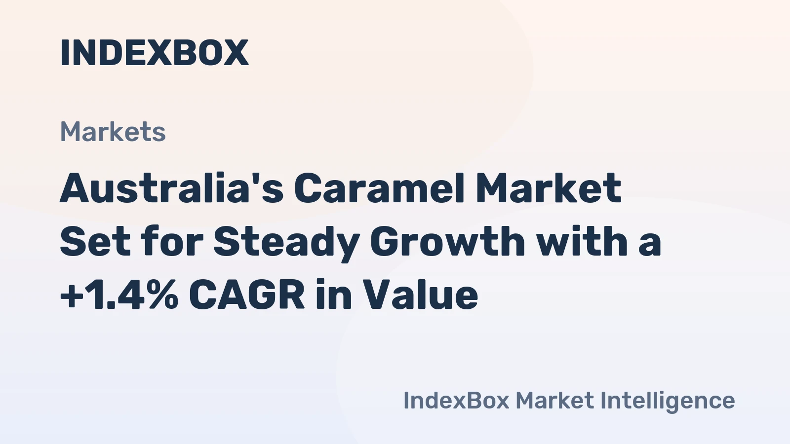 Australia's Caramel Market Set for Steady Growth with a +1.4% CAGR in Value