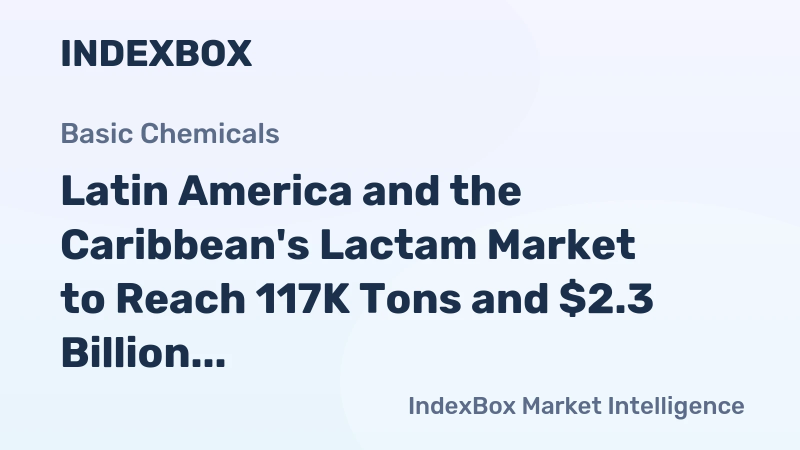 Latin America and the Caribbean's Lactam Market to Reach 117K Tons and $2.3 Billion by 2035
