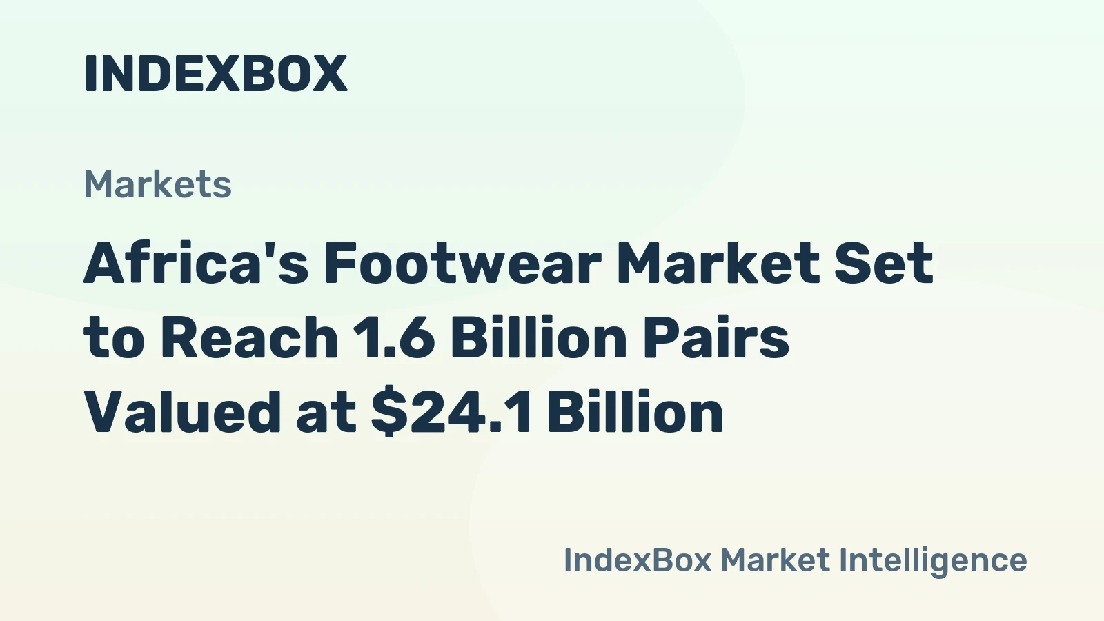 Africa's Footwear Market Set to Reach 1.6 Billion Pairs Valued at $24.1 Billion