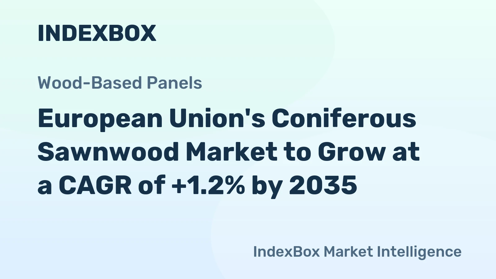 European Union's Coniferous Sawnwood Market to Grow at a CAGR of +1.2% by 2035
