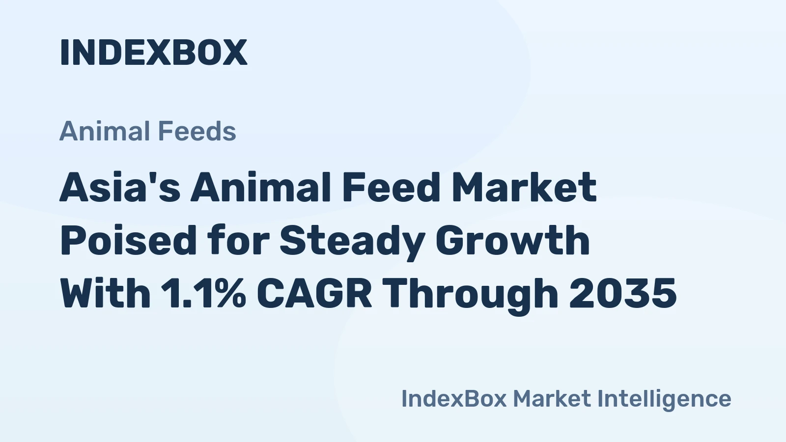 Asia's Animal Feed Market Poised for Steady Growth With 1.1% CAGR Through 2035