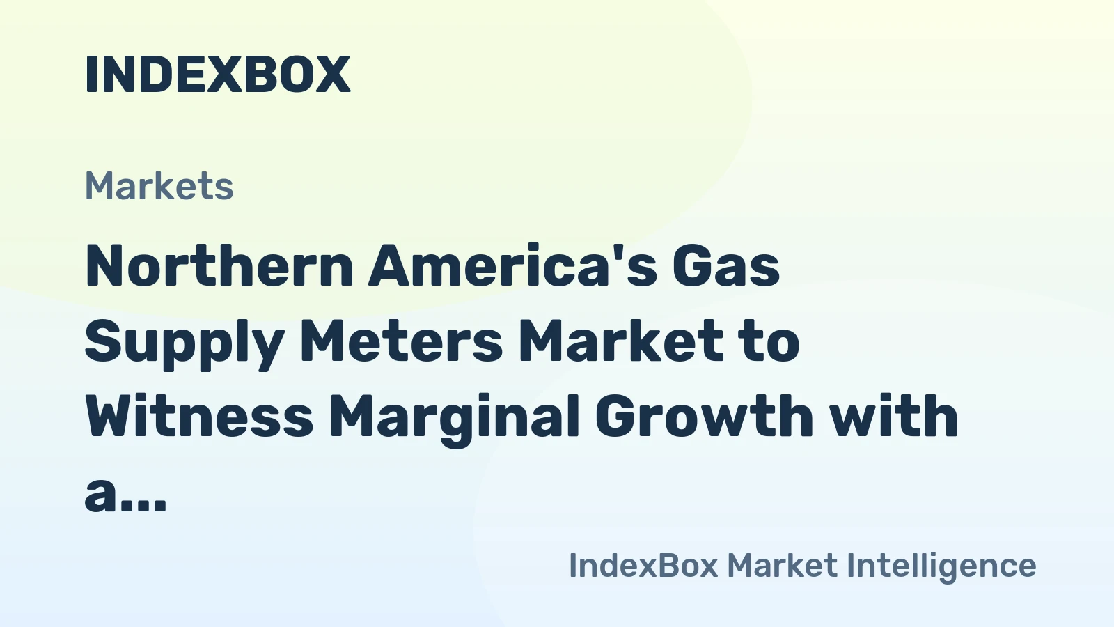 Northern America's Gas Supply Meters Market to Witness Marginal Growth with a CAGR of +0.1% from 2024 to 2035