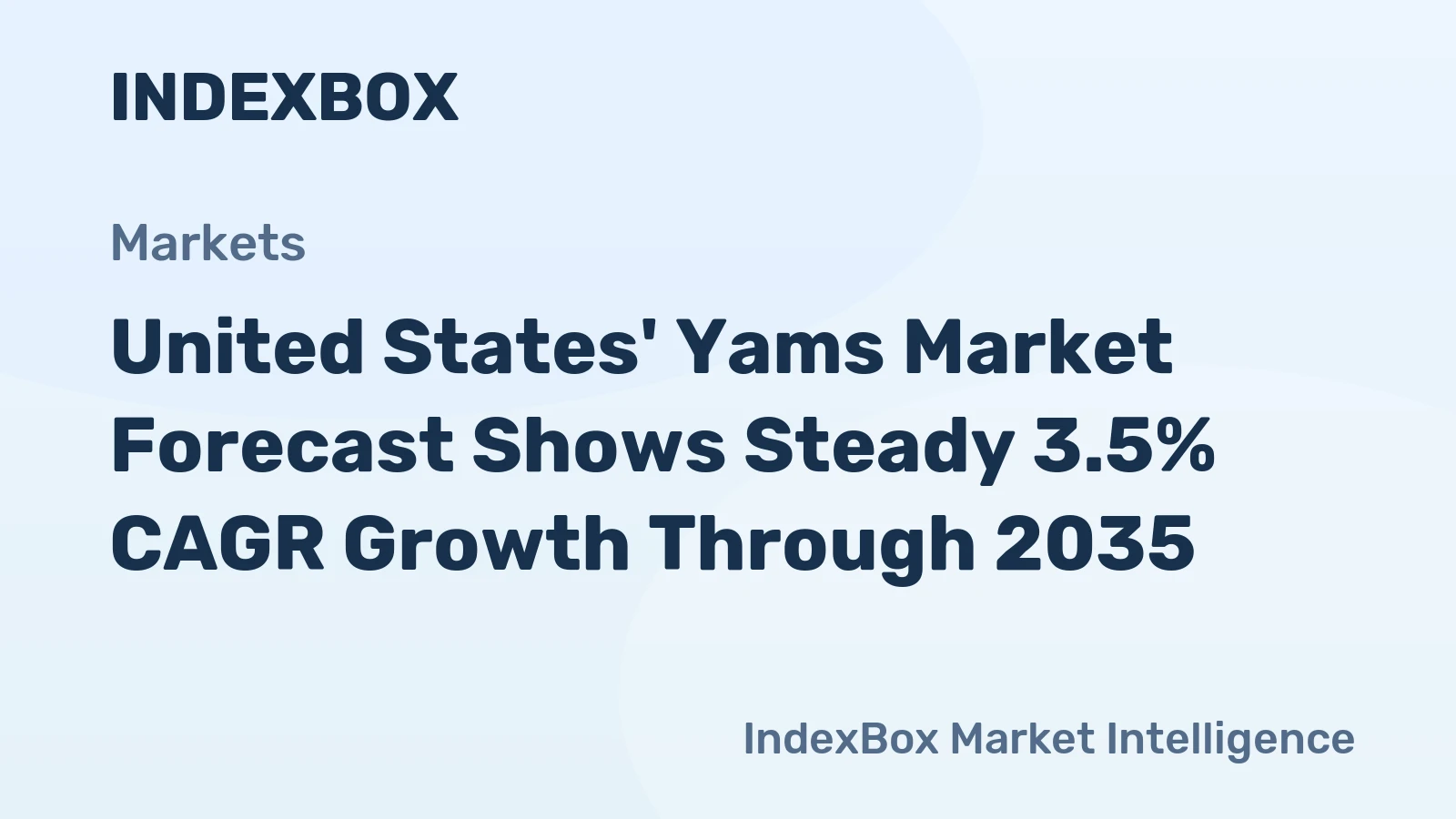 United States' Yams Market Forecast Shows Steady 3.5% CAGR Growth Through 2035
