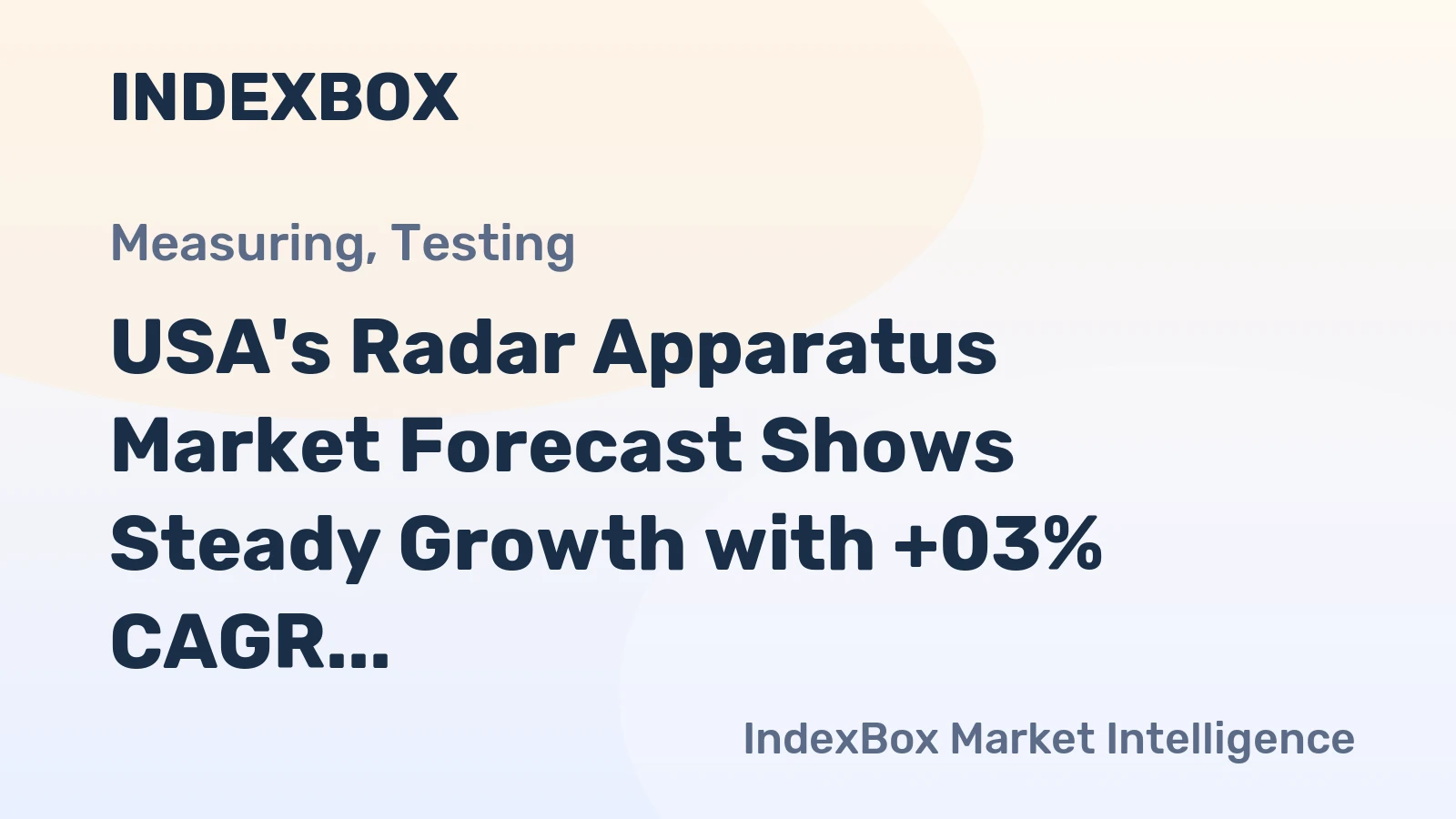 USA's Radar Apparatus Market Forecast Shows Steady Growth with +03% CAGR Through 2035
