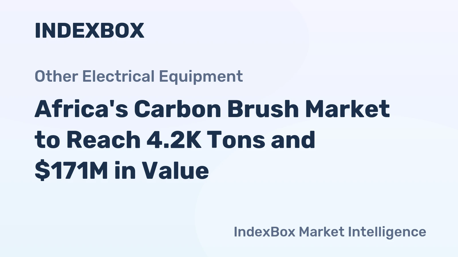 Africa's Carbon Brush Market to Reach 4.2K Tons and $171M in Value