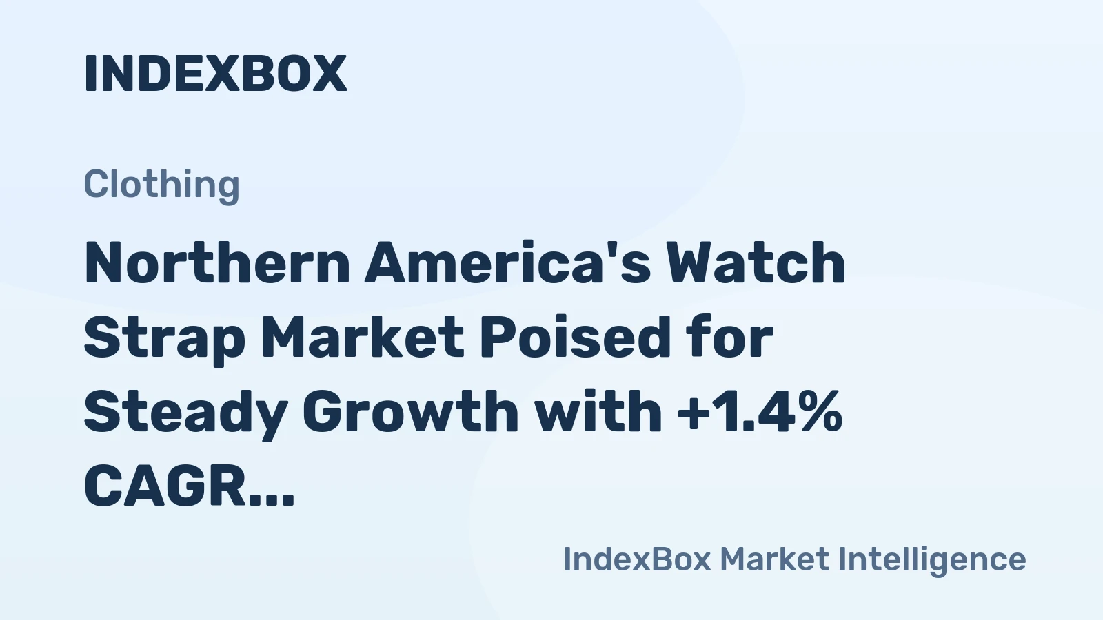 Northern America's Watch Strap Market Poised for Steady Growth with +1.4% CAGR