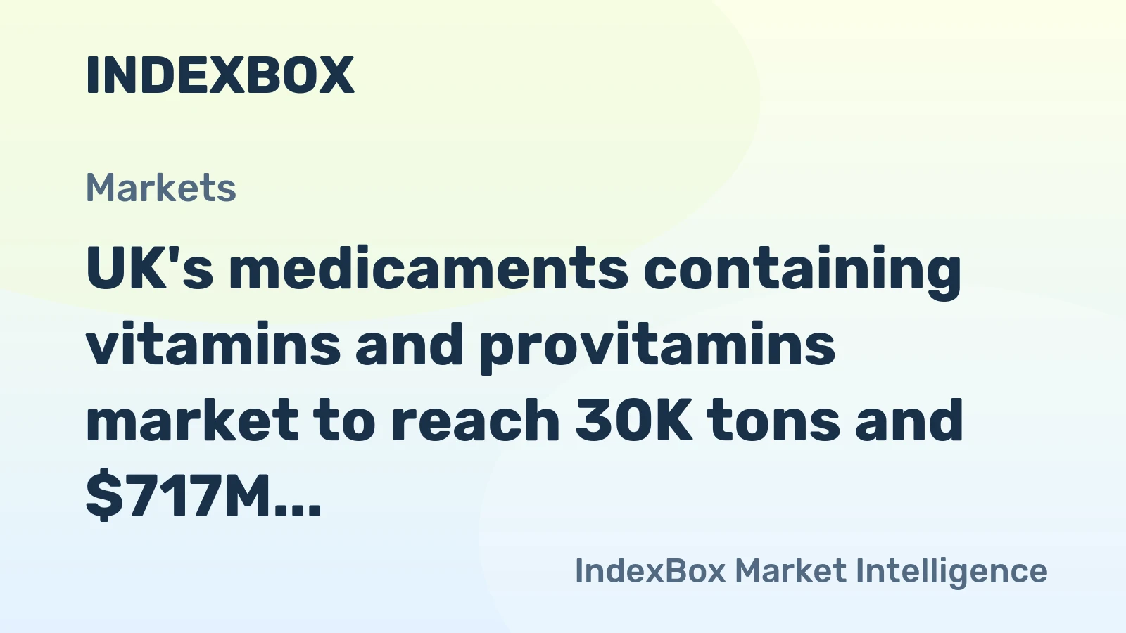UK's medicaments containing vitamins and provitamins market to reach 30K tons and $717M by 2035, continuing an upward trend.