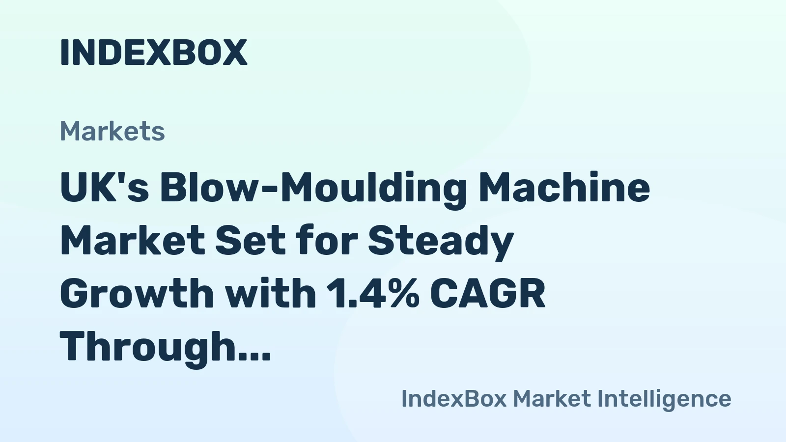 UK's Blow-Moulding Machine Market Set for Steady Growth with 1.4% CAGR Through 2035