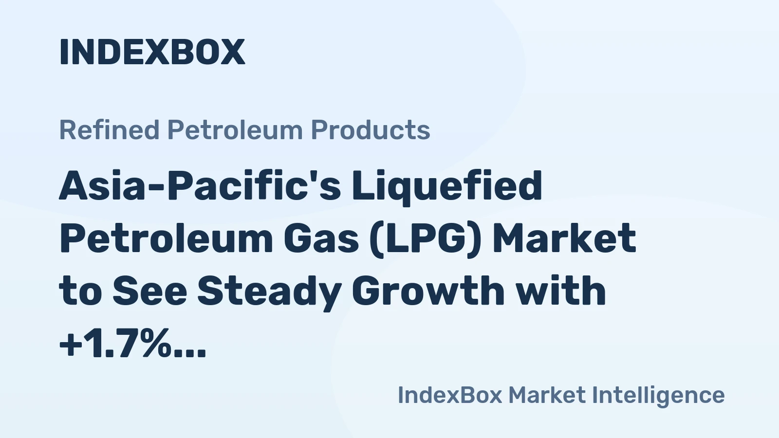 Asia-Pacific's Liquefied Petroleum Gas (LPG) Market to See Steady Growth with +1.7% CAGR Through 2035