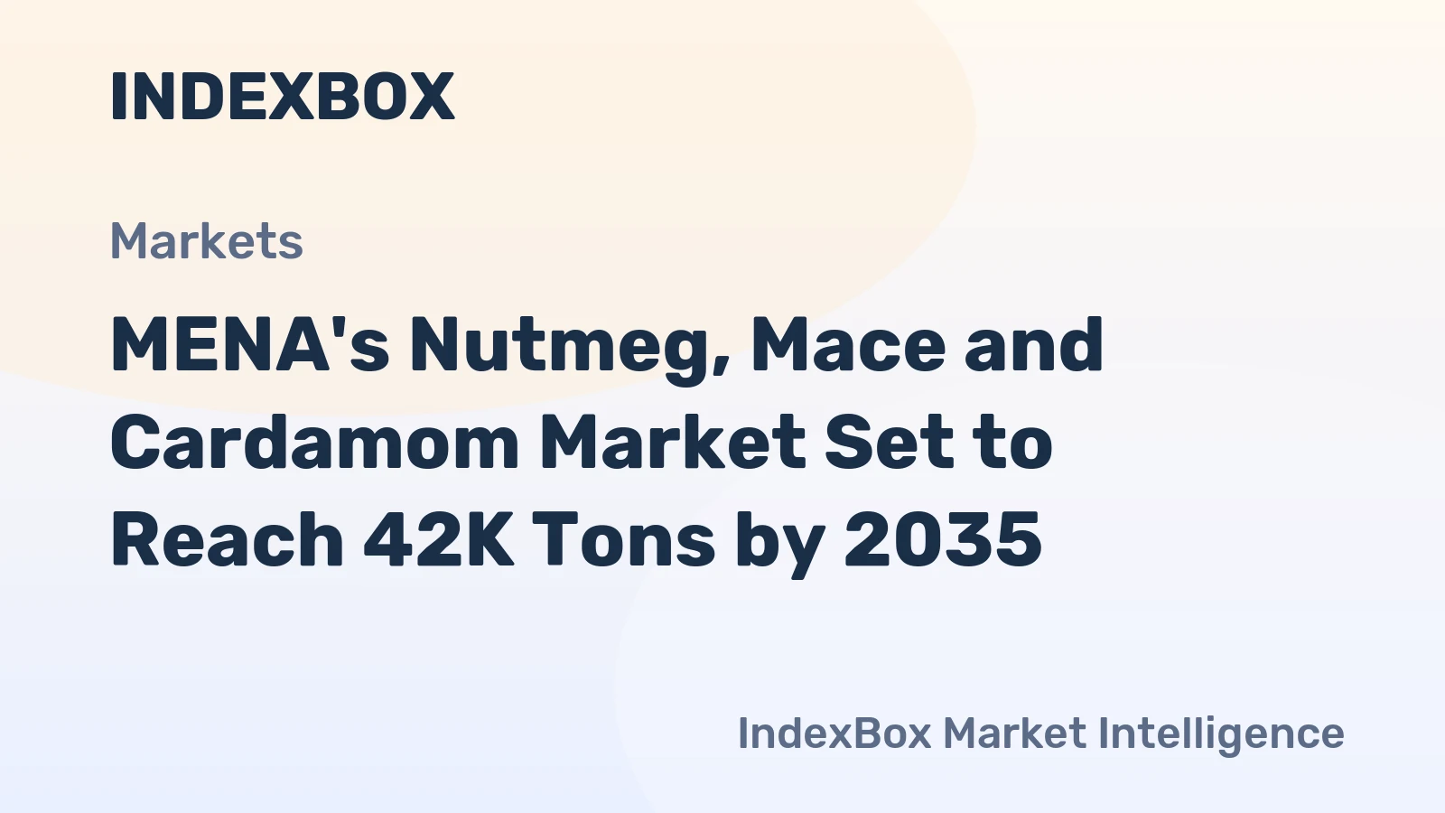 MENA's Nutmeg, Mace and Cardamom Market Set to Reach 42K Tons by 2035