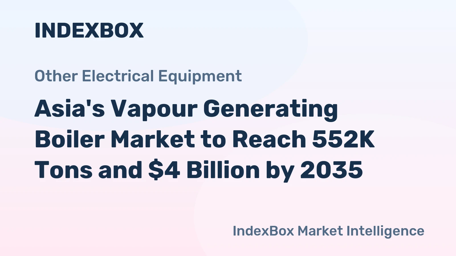 Asia's Vapour Generating Boiler Market to Reach 552K Tons and $4 Billion by 2035
