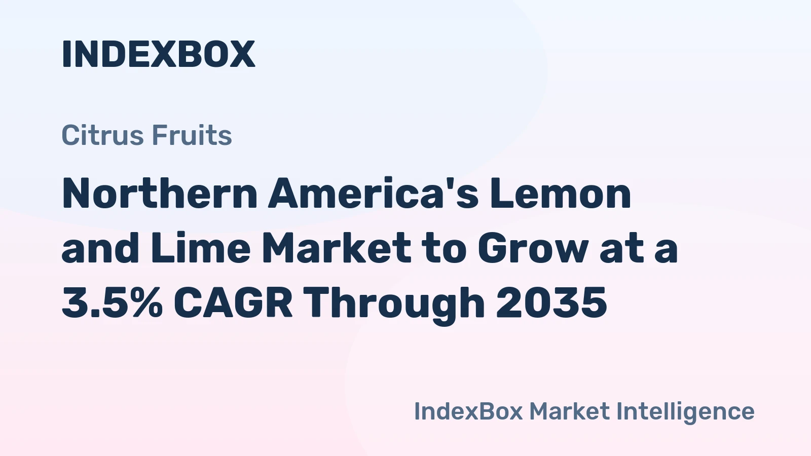 Northern America's Lemon and Lime Market to Grow at a 3.5% CAGR Through 2035
