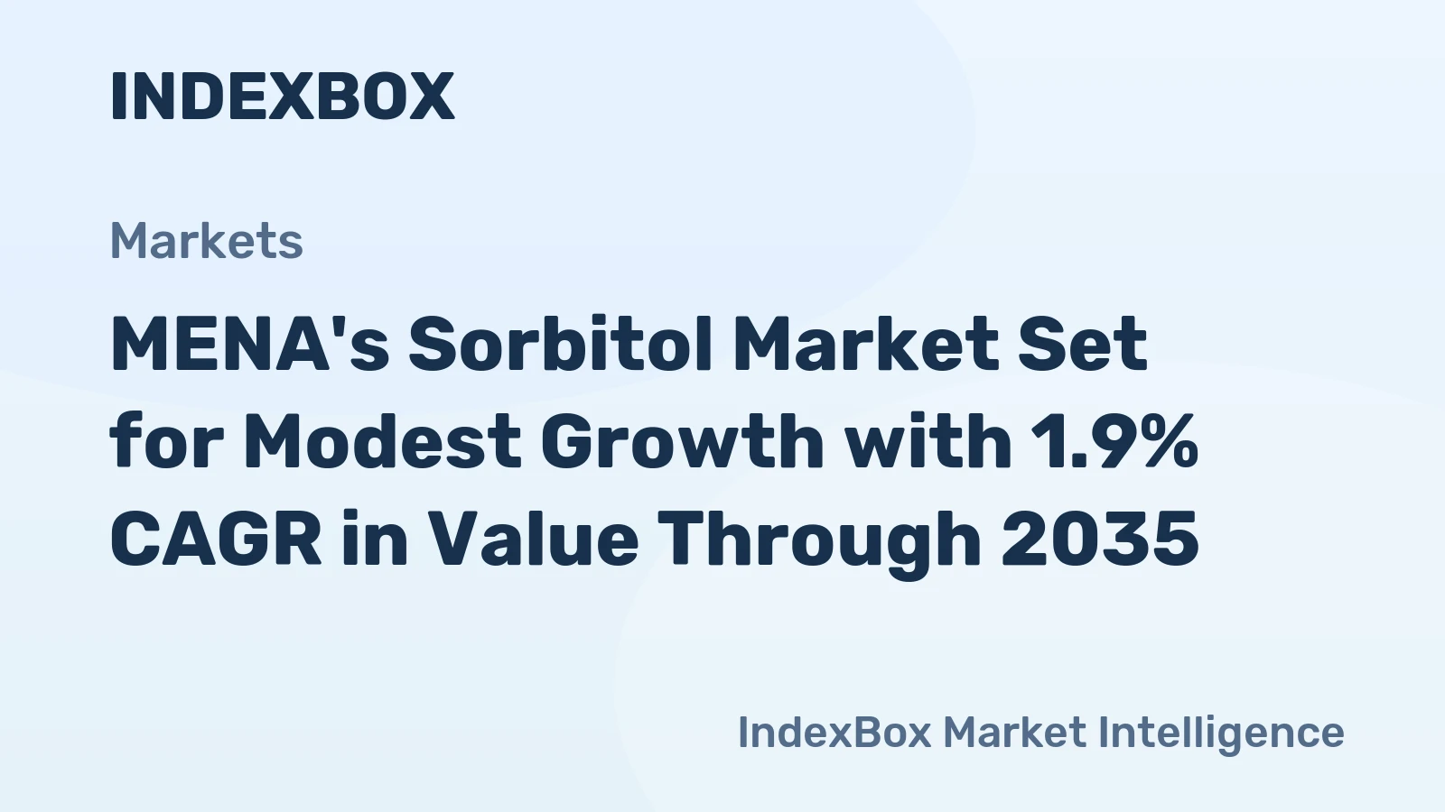 MENA's Sorbitol Market Set for Modest Growth with 1.9% CAGR in Value Through 2035