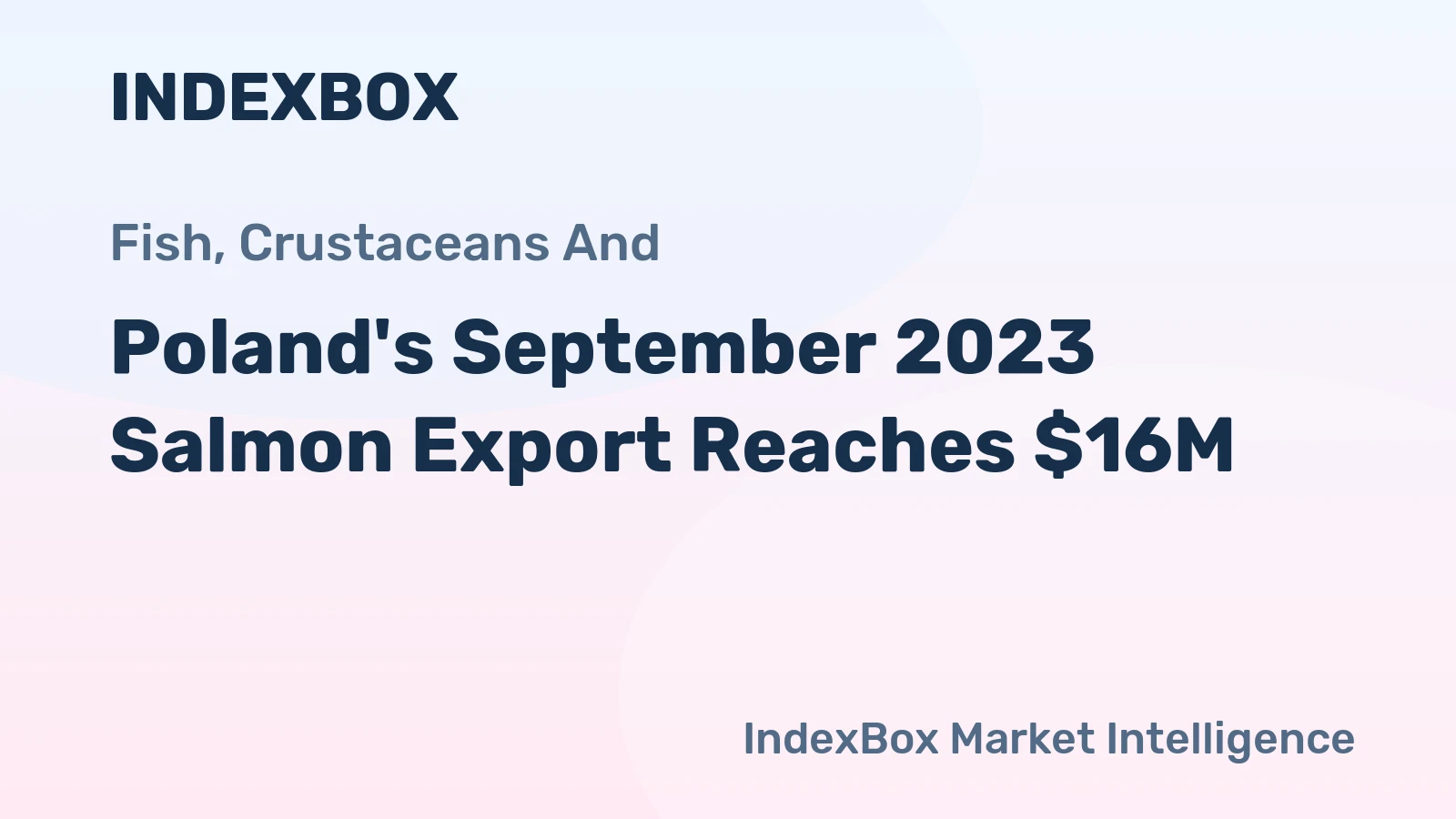 Poland's September 2023 Salmon Export Reaches $16M