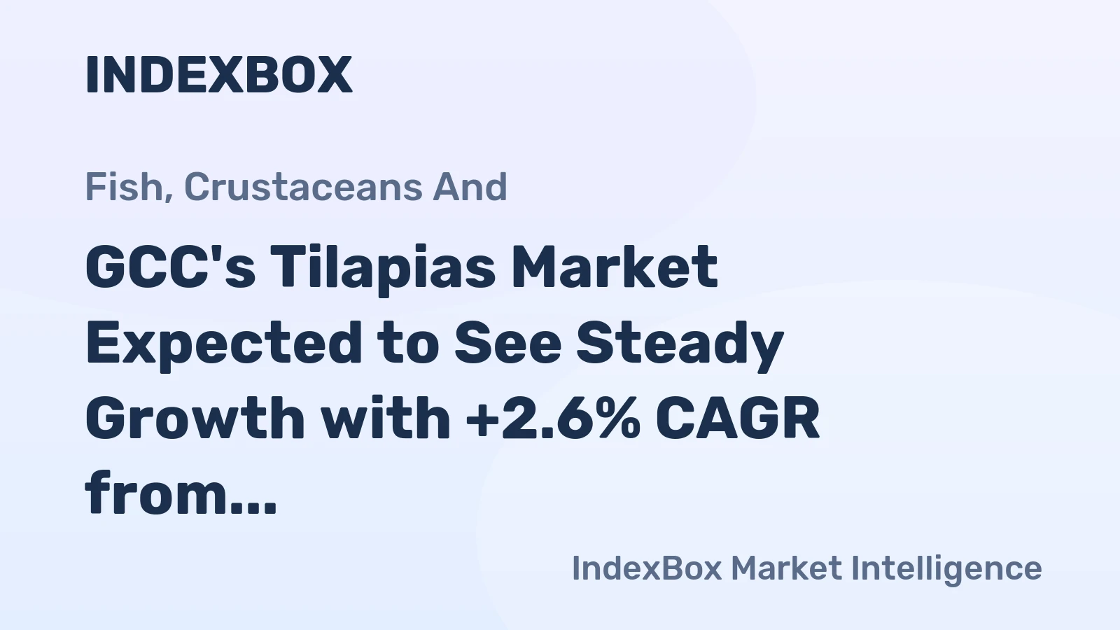 GCC's Tilapias Market Expected to See Steady Growth with +2.6% CAGR from 2024 to 2035