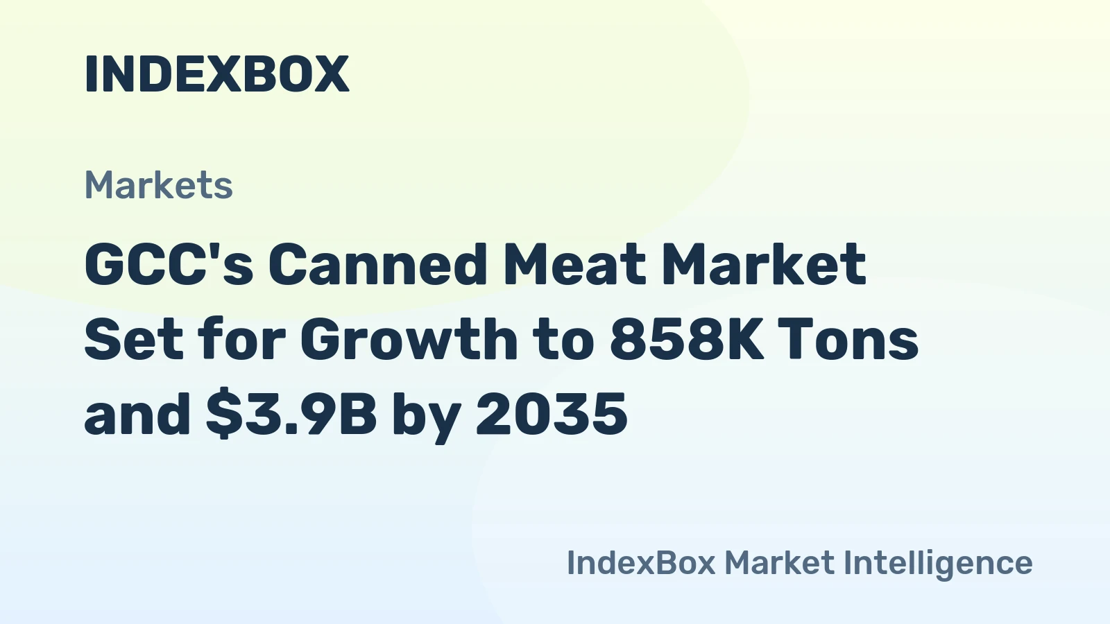 GCC's Canned Meat Market Set for Growth to 858K Tons and $3.9B by 2035