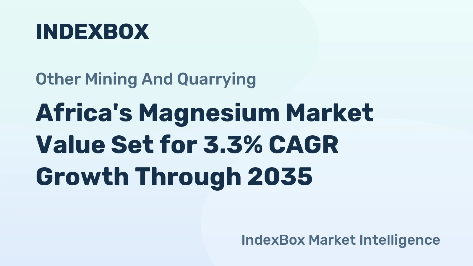 Africa's Magnesium Market Value Set for 3.3% CAGR Growth Through 2035