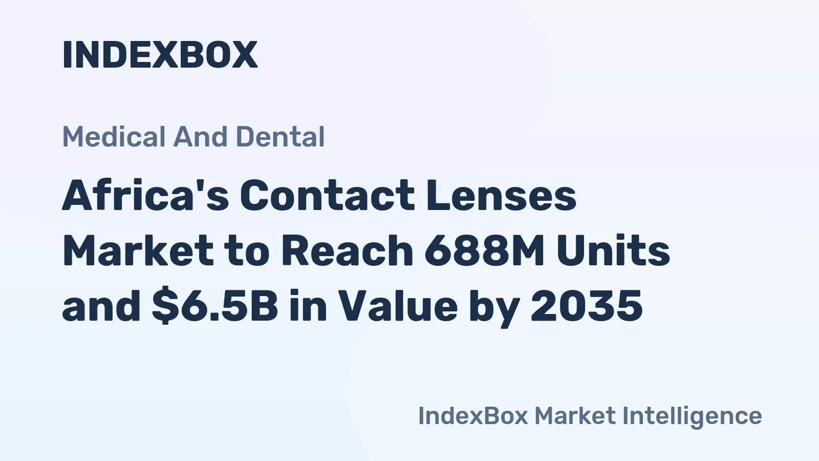Africa's Contact Lenses Market to Reach 688M Units and $6.5B in Value by 2035