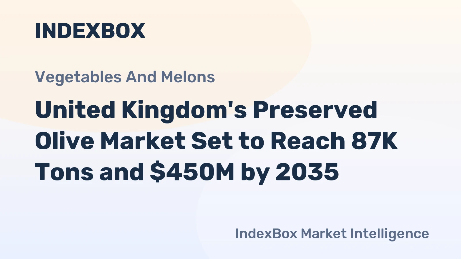 United Kingdom's Preserved Olive Market Set to Reach 87K Tons and $450M by 2035