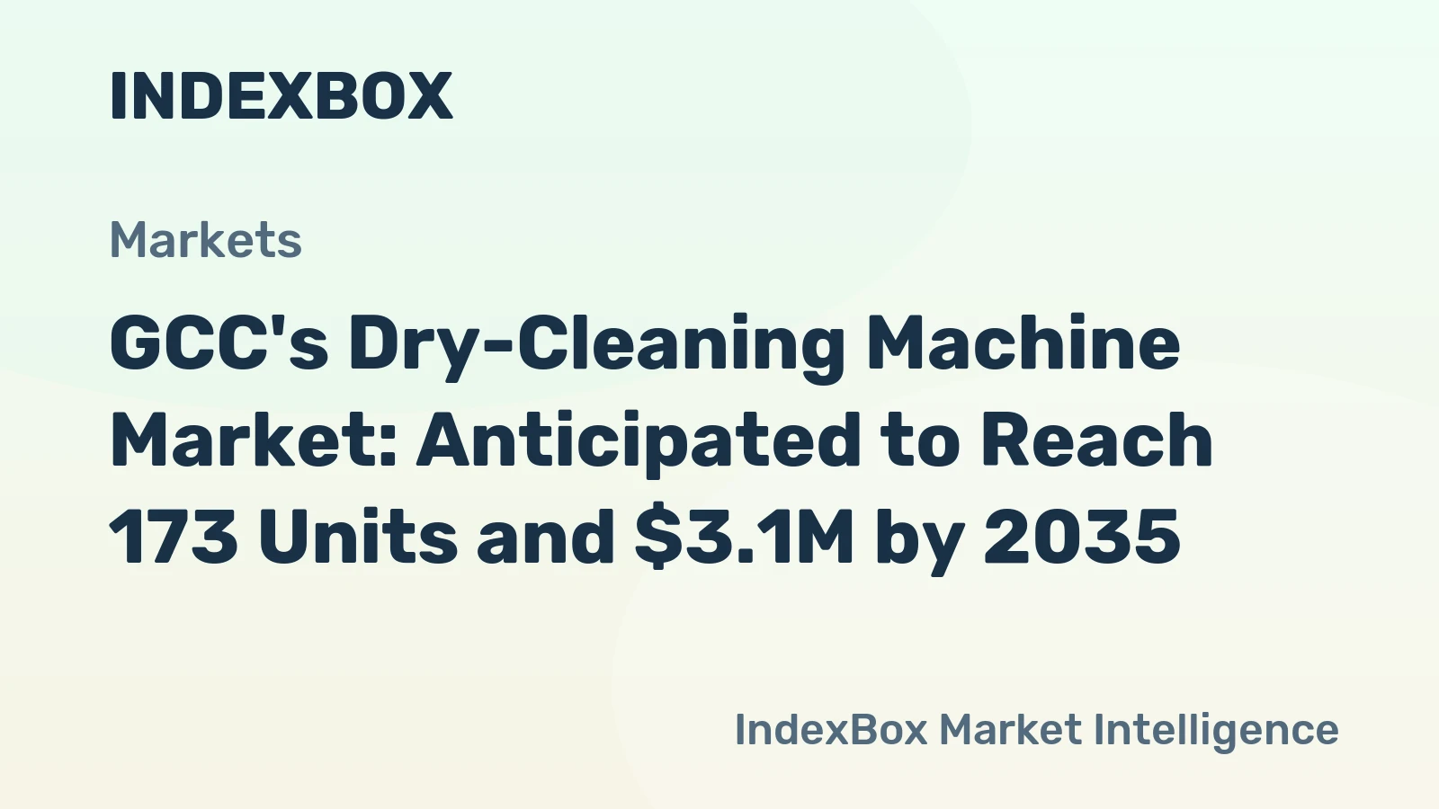 GCC's Dry-Cleaning Machine Market: Anticipated to Reach 173 Units and $3.1M by 2035
