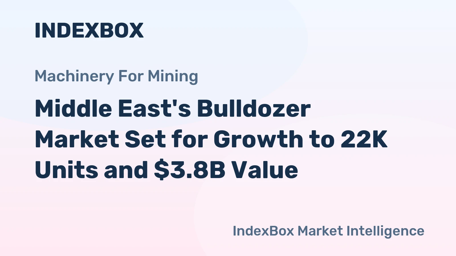 Middle East's Bulldozer Market Set for Growth to 22K Units and $3.8B Value