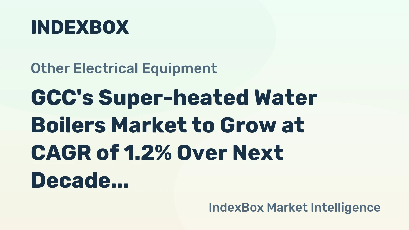 GCC's Super-heated Water Boilers Market to Grow at CAGR of 1.2% Over Next Decade