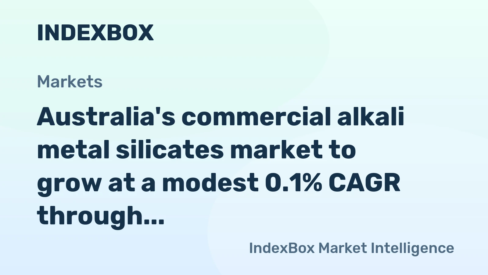 Australia's commercial alkali metal silicates market to grow at a modest 0.1% CAGR through 2035, reaching 153K tons, driven by sustained demand.