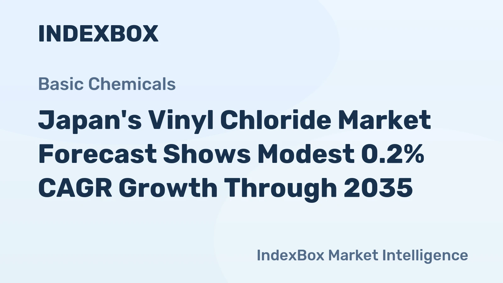 Japan's Vinyl Chloride Market Forecast Shows Modest 0.2% CAGR Growth Through 2035