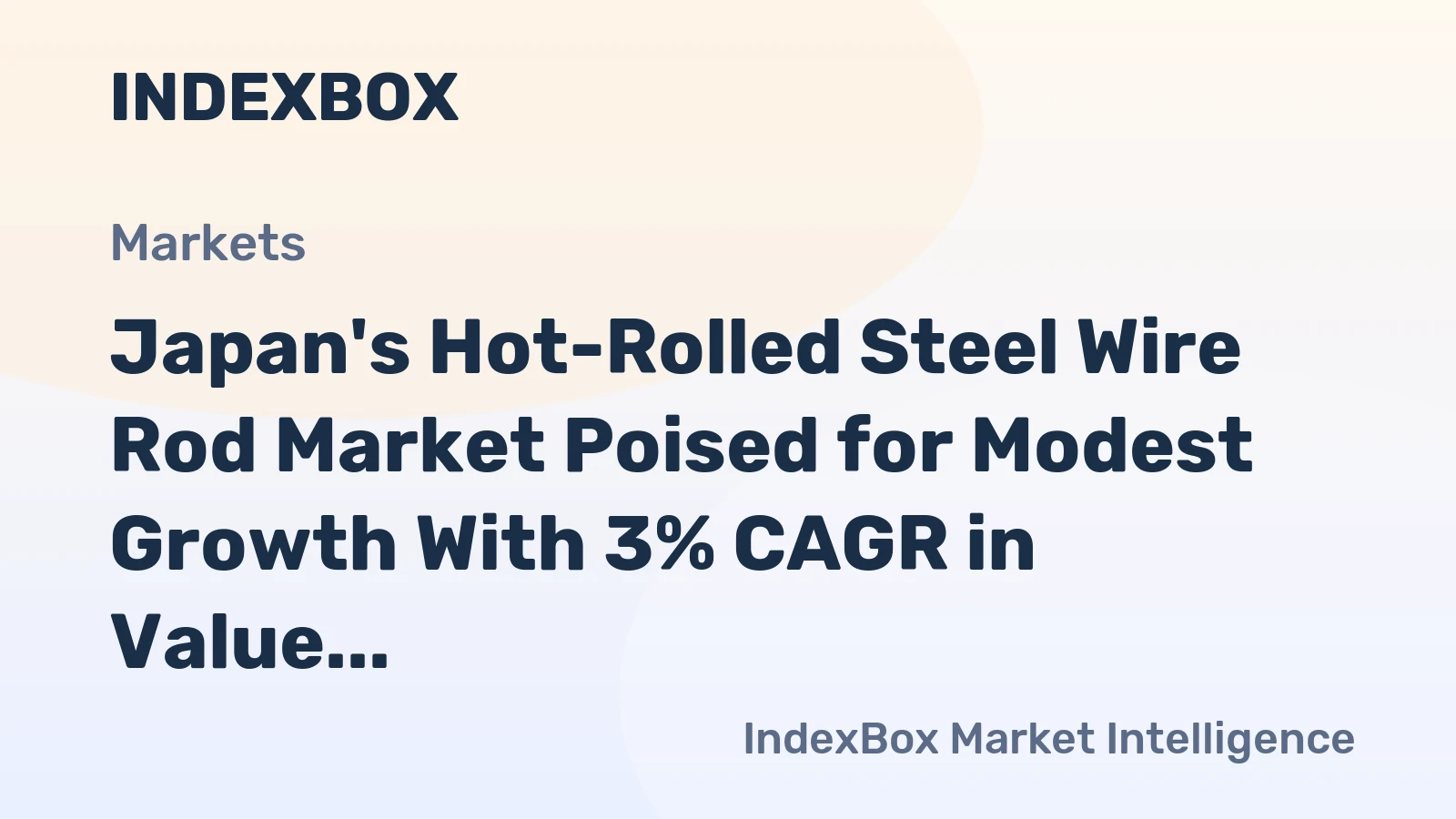 Japan's Hot-Rolled Steel Wire Rod Market Poised for Modest Growth With 3% CAGR in Value
