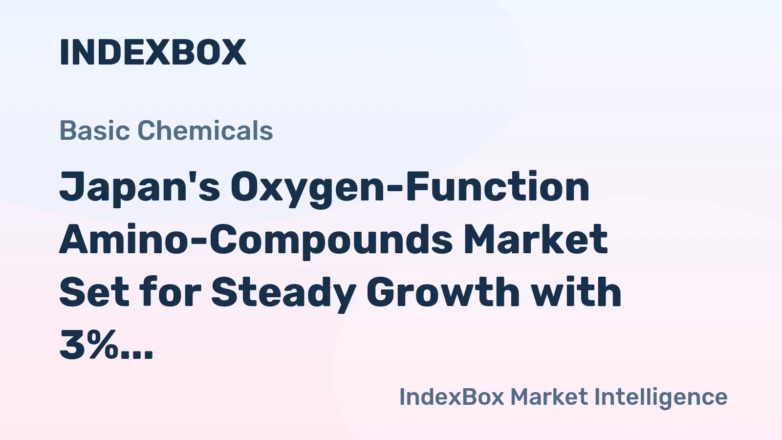 Japan's Oxygen-Function Amino-Compounds Market Set for Steady Growth with 3% CAGR Through 2035
