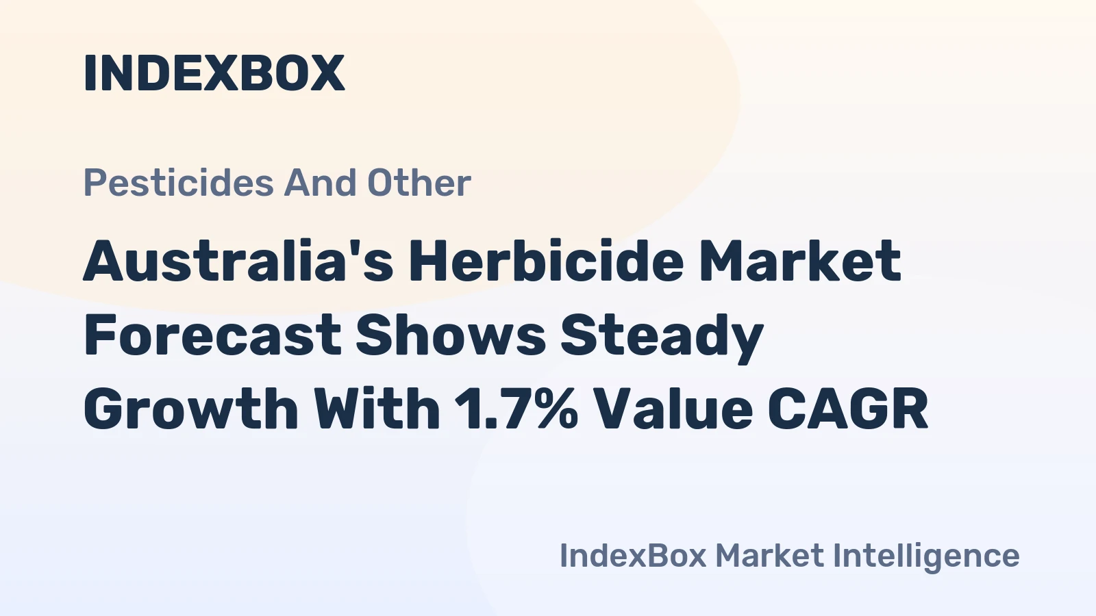 Australia's Herbicide Market Forecast Shows Steady Growth With 1.7% Value CAGR
