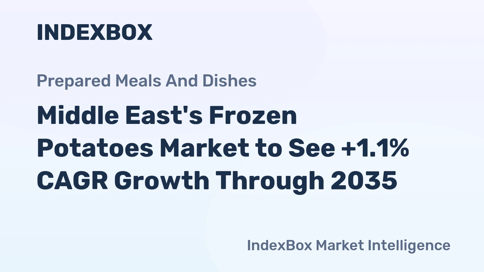 Middle East's Frozen Potatoes Market to See +1.1% CAGR Growth Through 2035