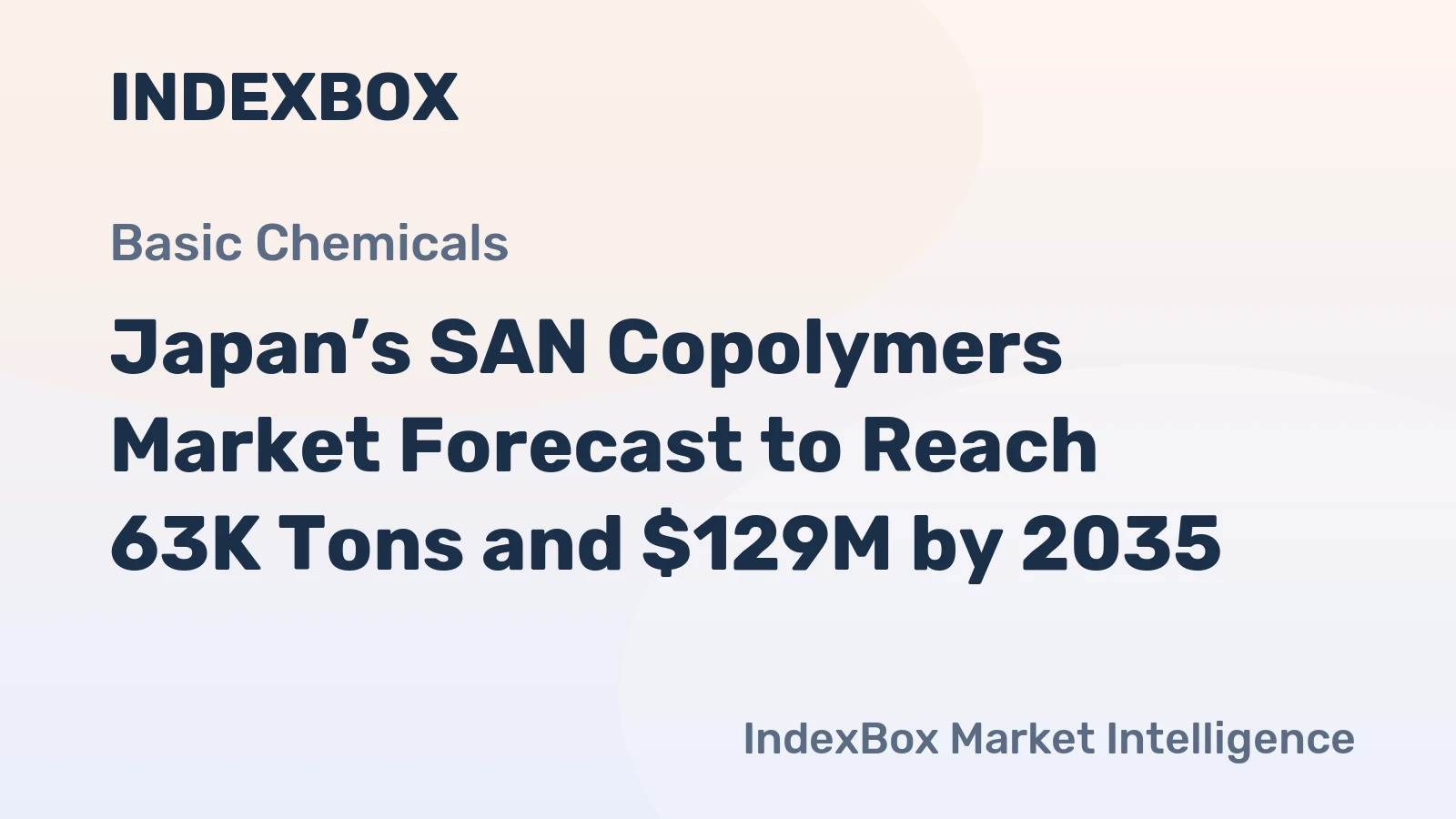 Japan’s SAN Copolymers Market Forecast to Reach 63K Tons and $129M by 2035