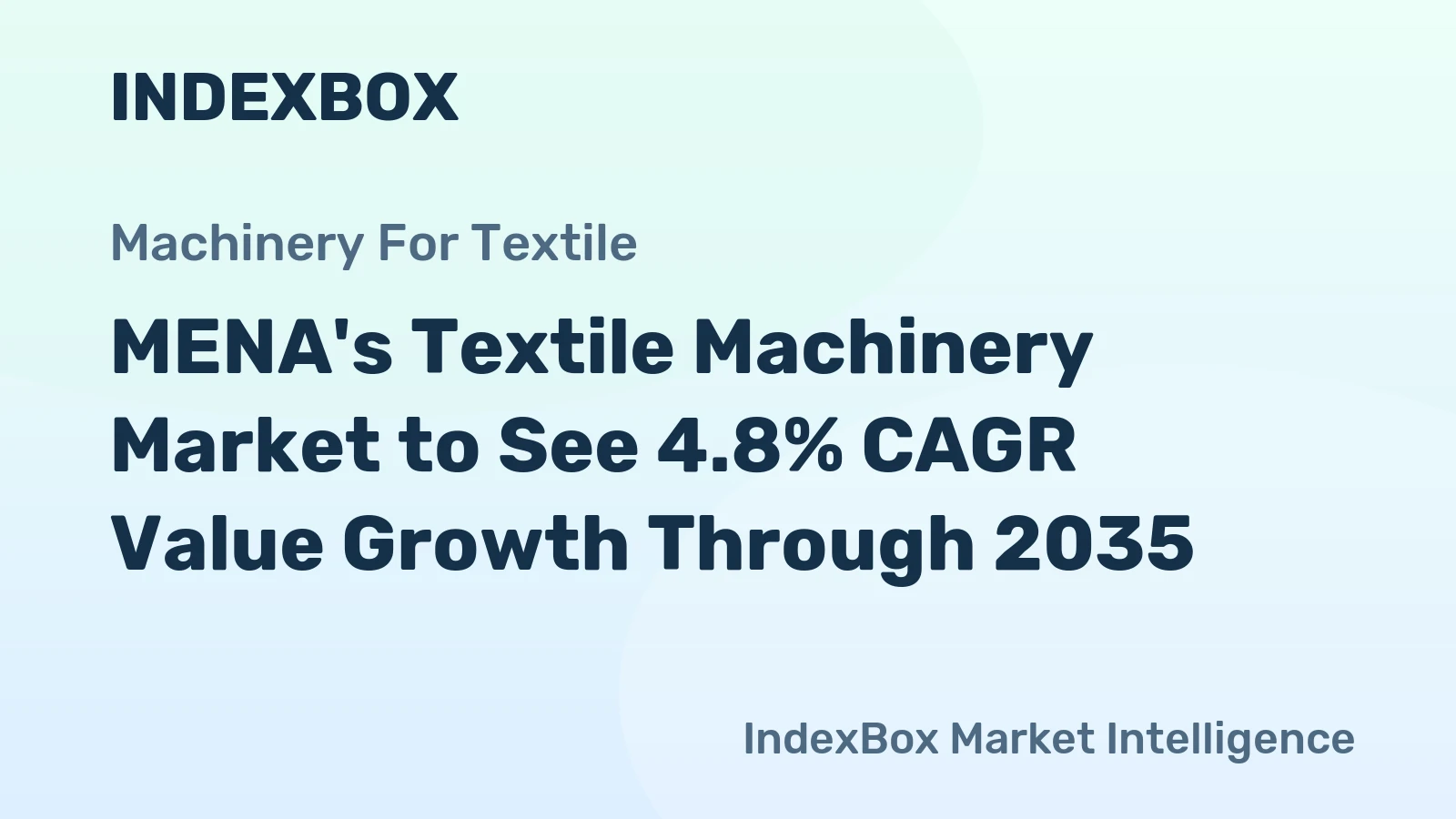 MENA's Textile Machinery Market to See 4.8% CAGR Value Growth Through 2035