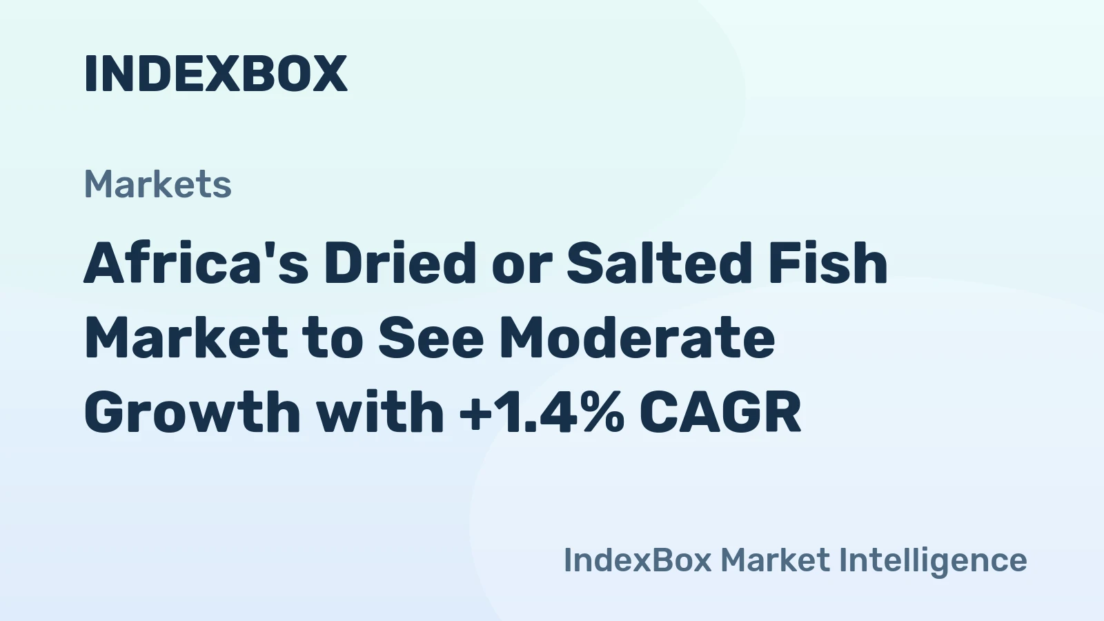 Africa's Dried or Salted Fish Market to See Moderate Growth with +1.4% CAGR