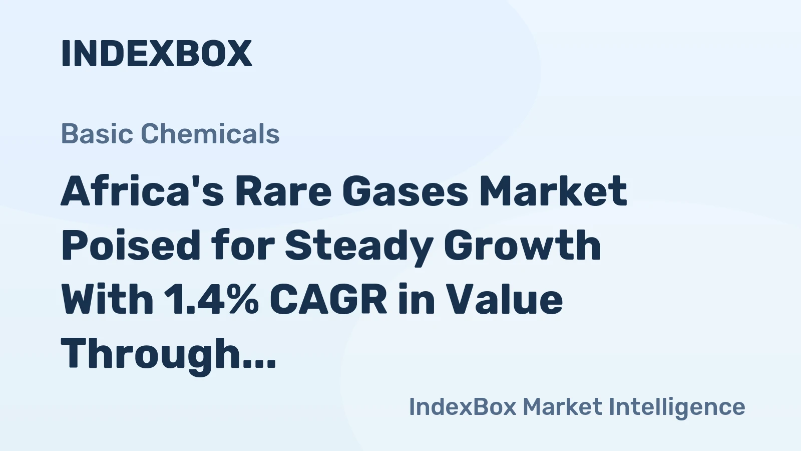 Africa's Rare Gases Market Poised for Steady Growth With 1.4% CAGR in Value Through 2035